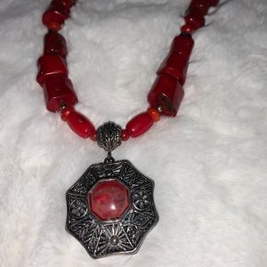 Studio Barse | Jewelry | Barse Red Stone Necklace Nwt | Poshmark